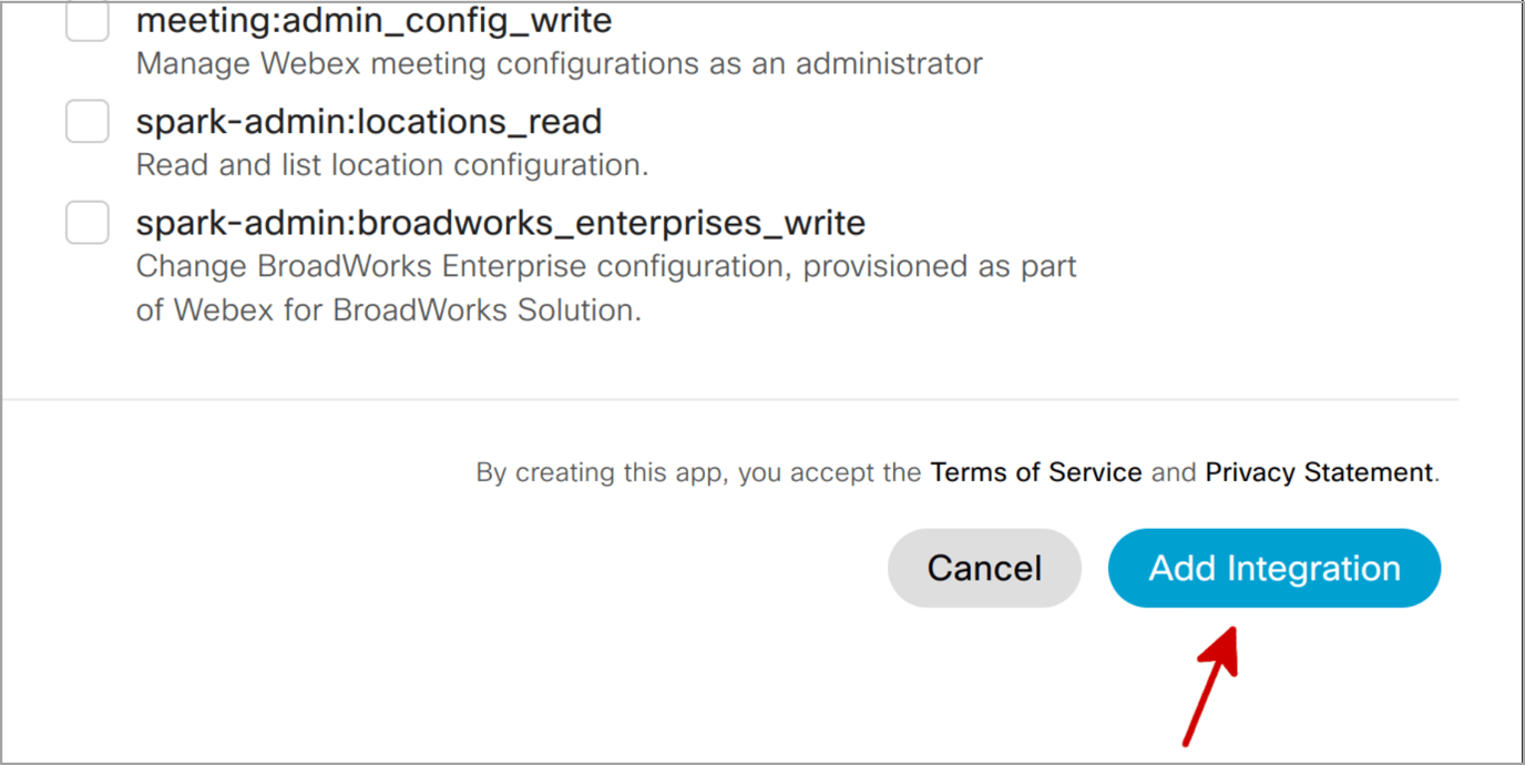 Webex Webinars Integration