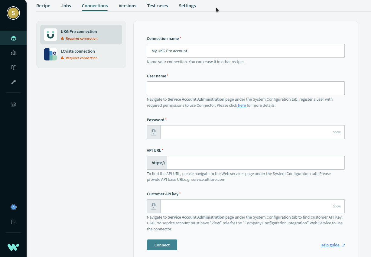LCvista Connection for UKG