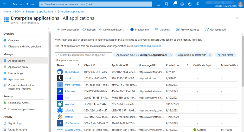 Azure Active Directory SSO Configuration
