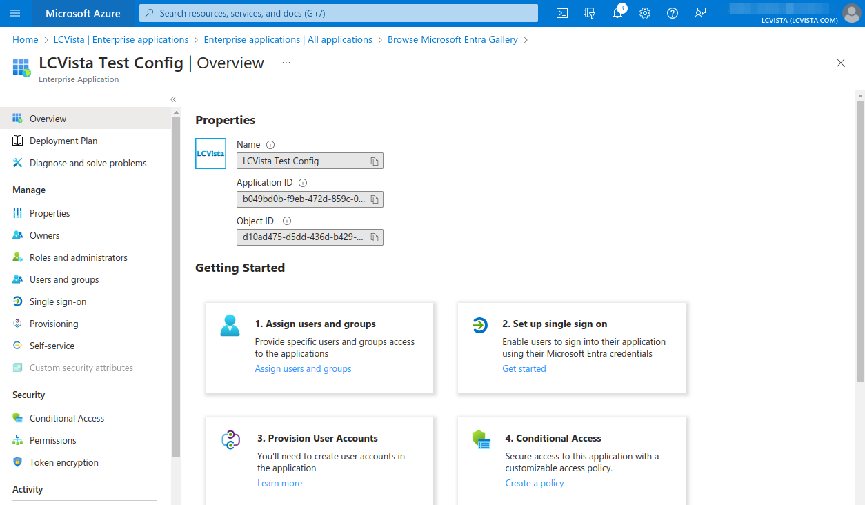 Azure Active Directory SSO Configuration